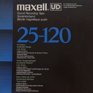 Maxell UD Ultra Dynamic Tape - Reel to Reel Warehouse