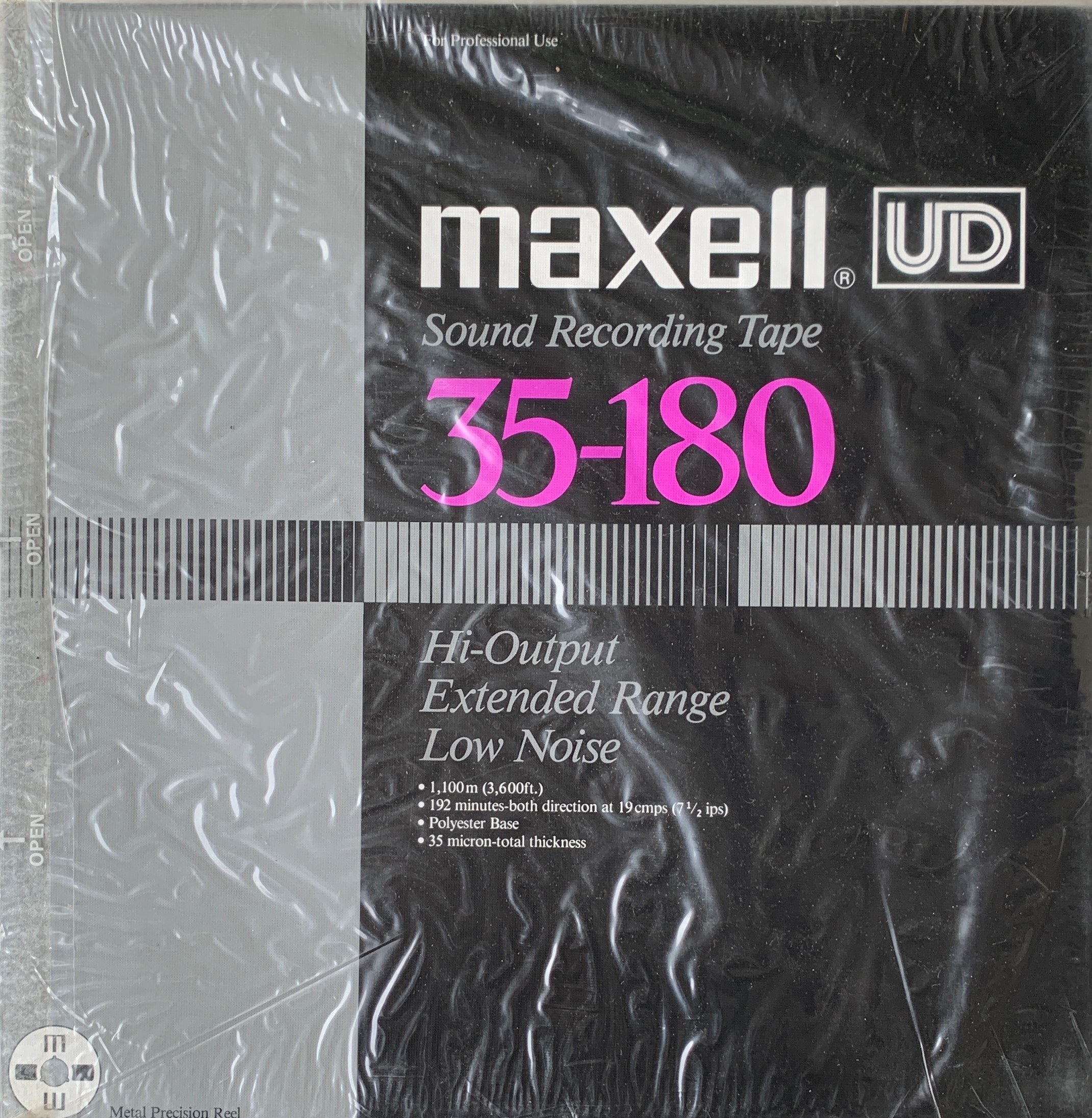 Maxell UD Reel to Reel Tape, LP, 10″ Metal Reel, 3600 ft, Refurbished ...