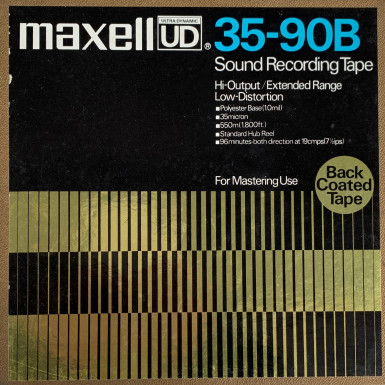 Maxell UD Late Gen Reel to Reel Recording Tape, LP, 7″ Reel, 1800 ft, Refurbished - Reel to Reel ...