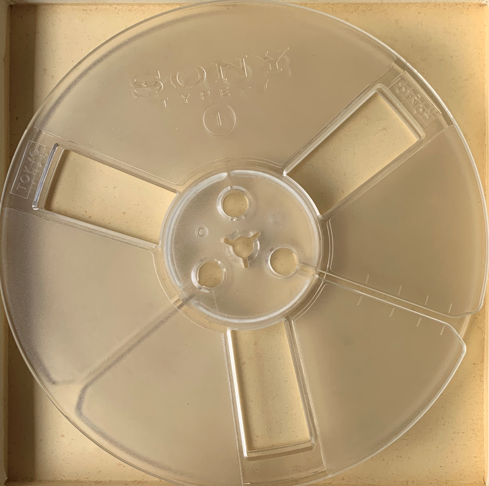 Sony 7″ Empty Tape Reel, 3 Window Clear, New Box + Bag - Reel to Reel ...