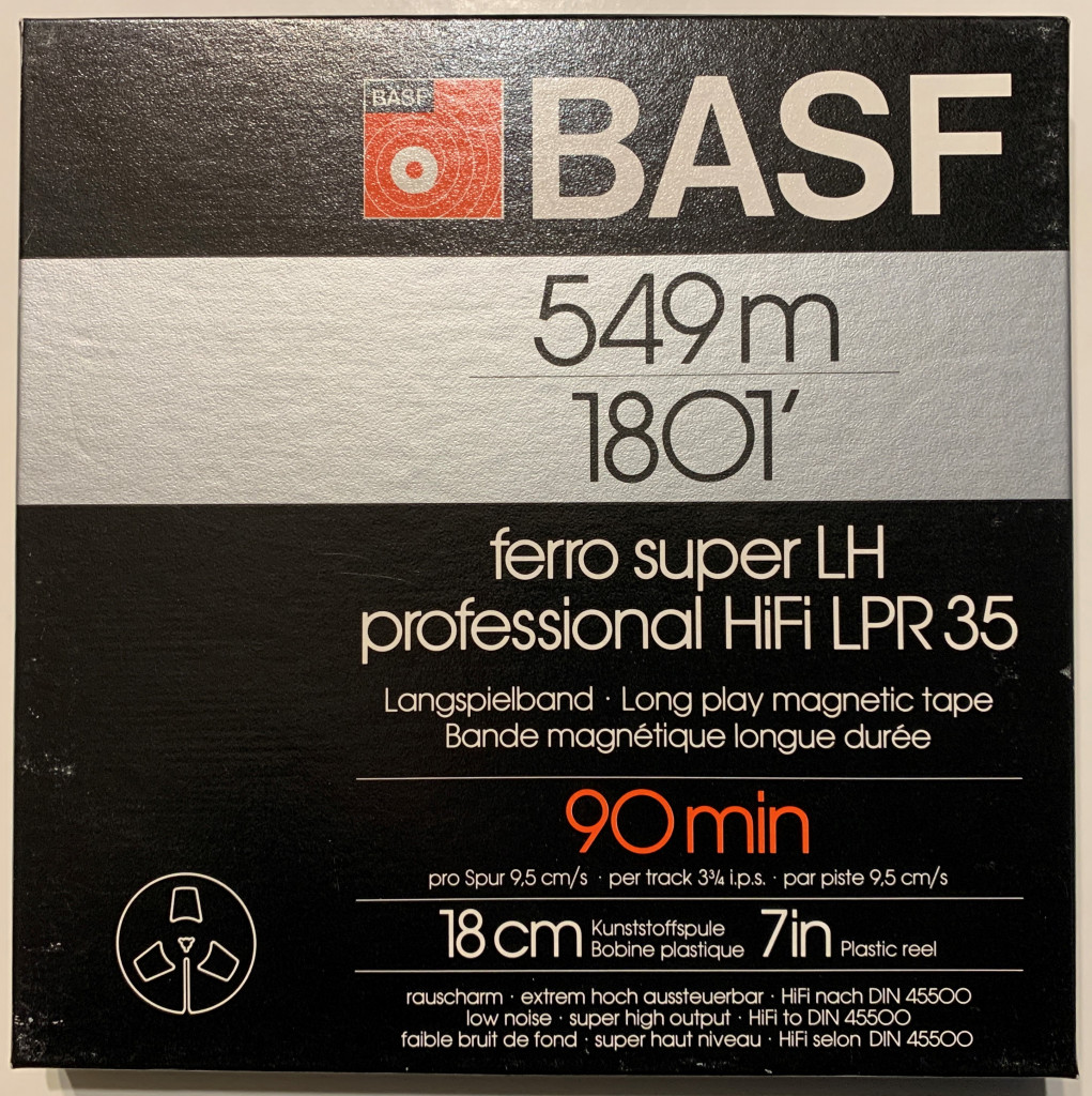 BASF LP35 Ferro LH Reel Recording Tape, LP, 7″ Reel, 1800 ft ...